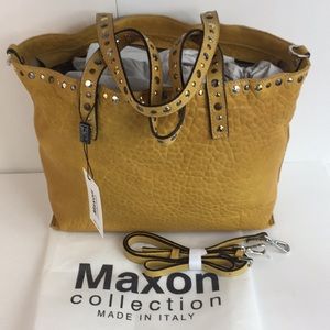 Maxon Collection | Bags | Maxon Collection Nappa Leather Tote Bag ...